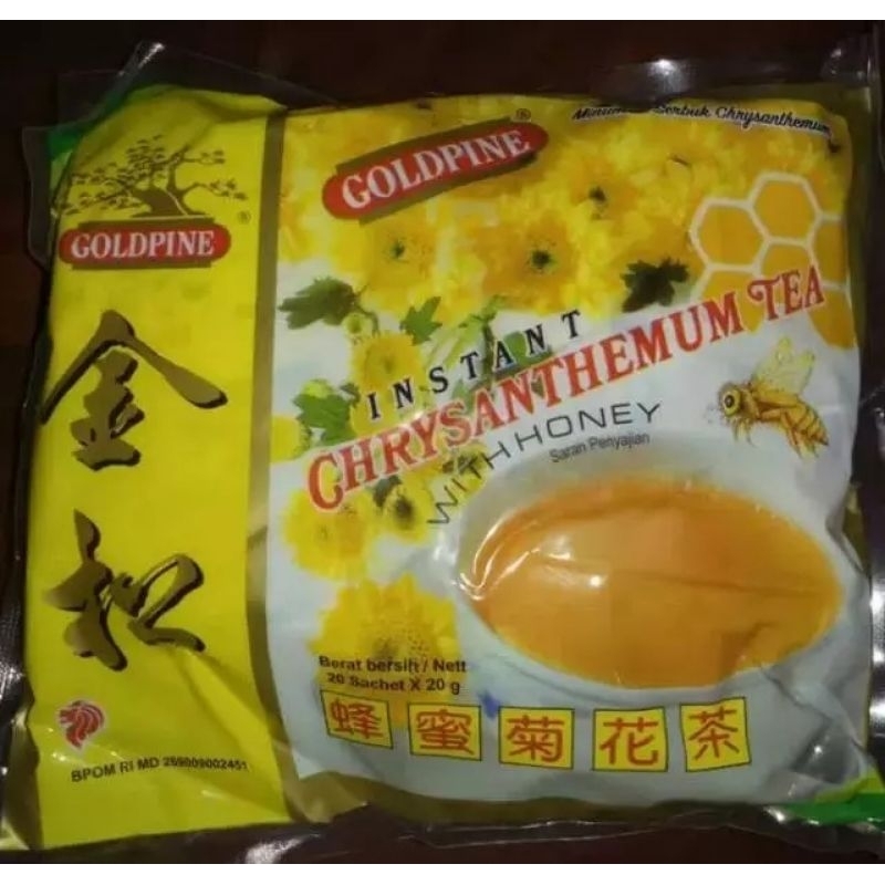 Jual Teh Kembang Bunga Krisan / Chrysanthemum tea instant Goldpine 20sachet | Shopee Indonesia