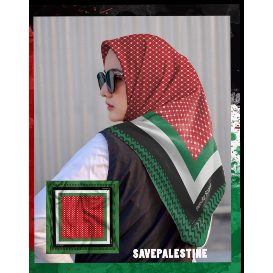 Jual Kerudung Segiempat Palestina Terbaru/Hijab Segiempat Palestina ...