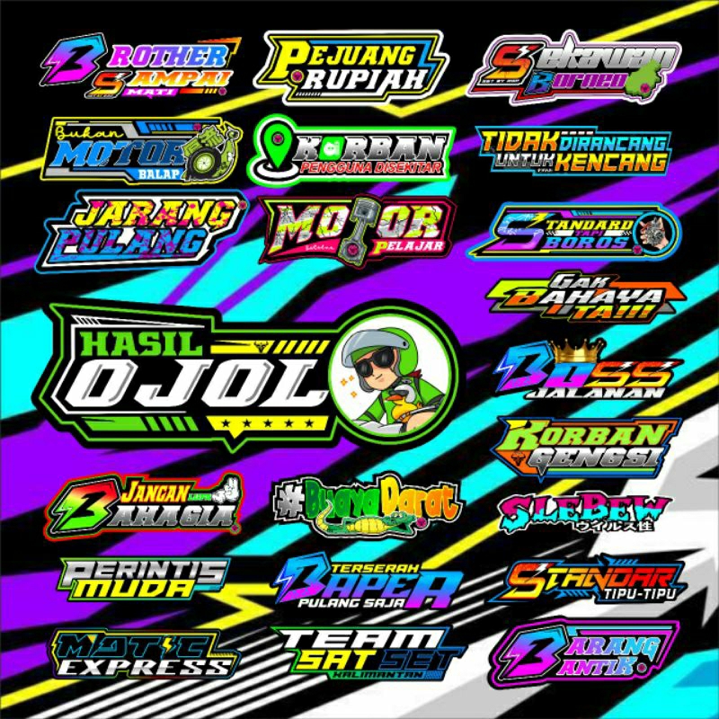 Jual STIKER SET PACK KATA KATA KEREN STICKER VIRAL TERBARU | Shopee ...