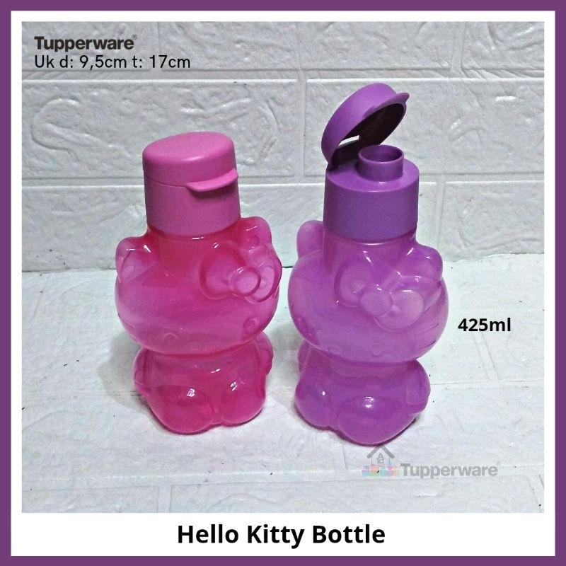 Jual Botol Anak Cewek Tupperware - Hello Kitty Bottle 425ml | Shopee ...