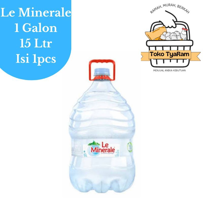 Jual Galon LE MINERAL 15Liter/air le mineral 15ltr/le mineral 15ml ...