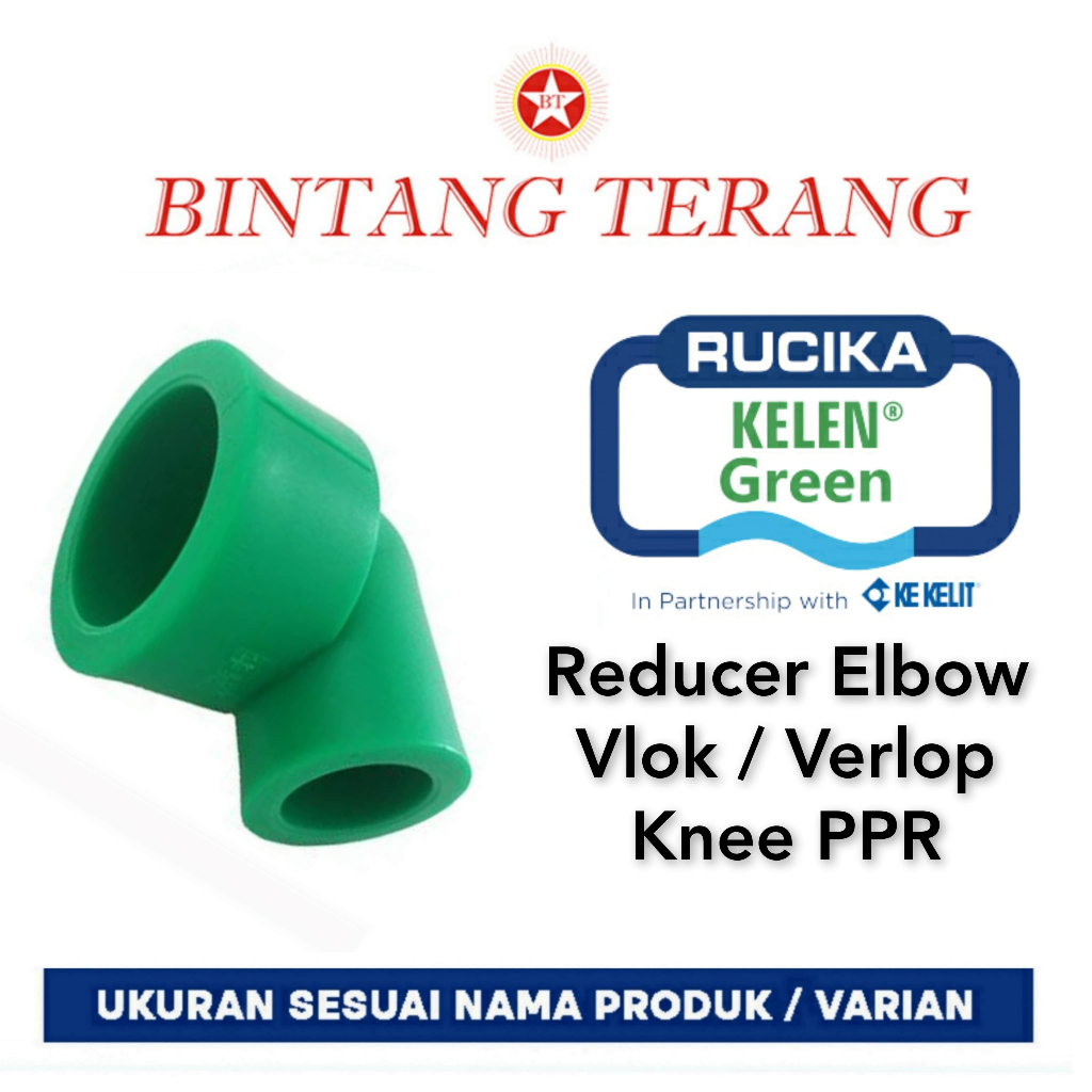 Jual Reducer Elbow PPR 1 x 3/4 / Keni PPR 32 x 25 mm / Vlok Knee PPR | Shopee Indonesia