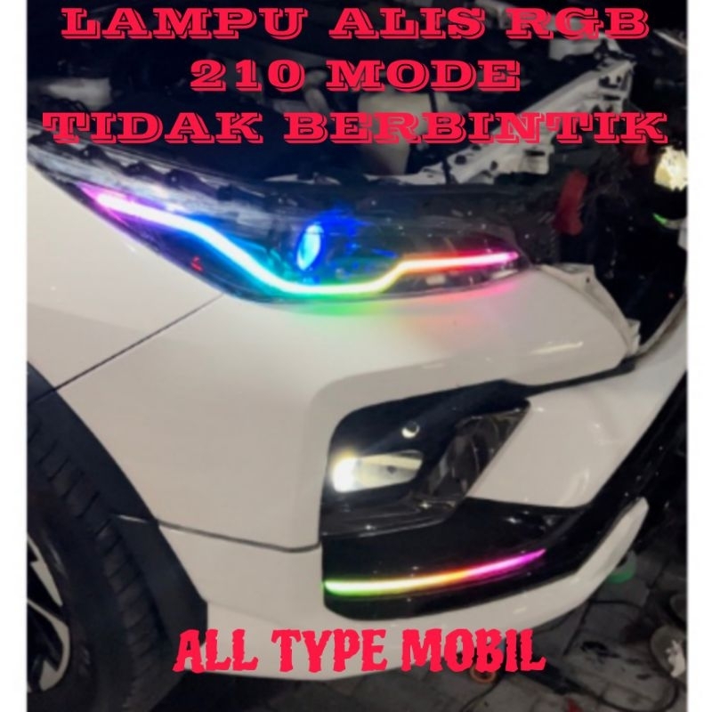 Jual PAKET SIAP PAKAI LAMPU ALIS RGB BLUETOOT 210 MODE ALL TYPE MOBIL ...