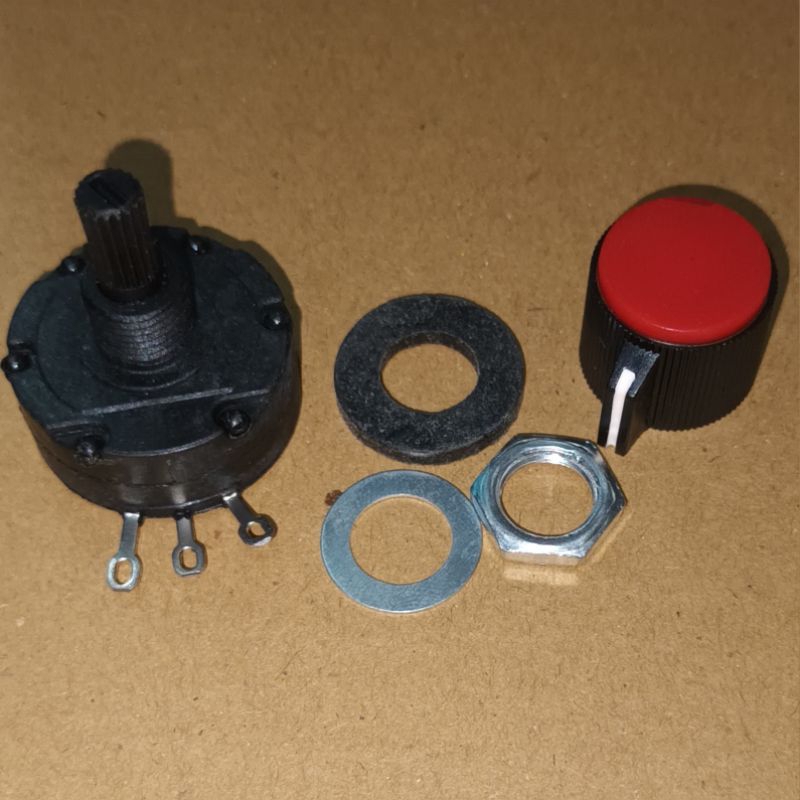 Jual 1set potensio B103 ohm atau 10K ohm/2watt dan knop. bisa digunakan ...