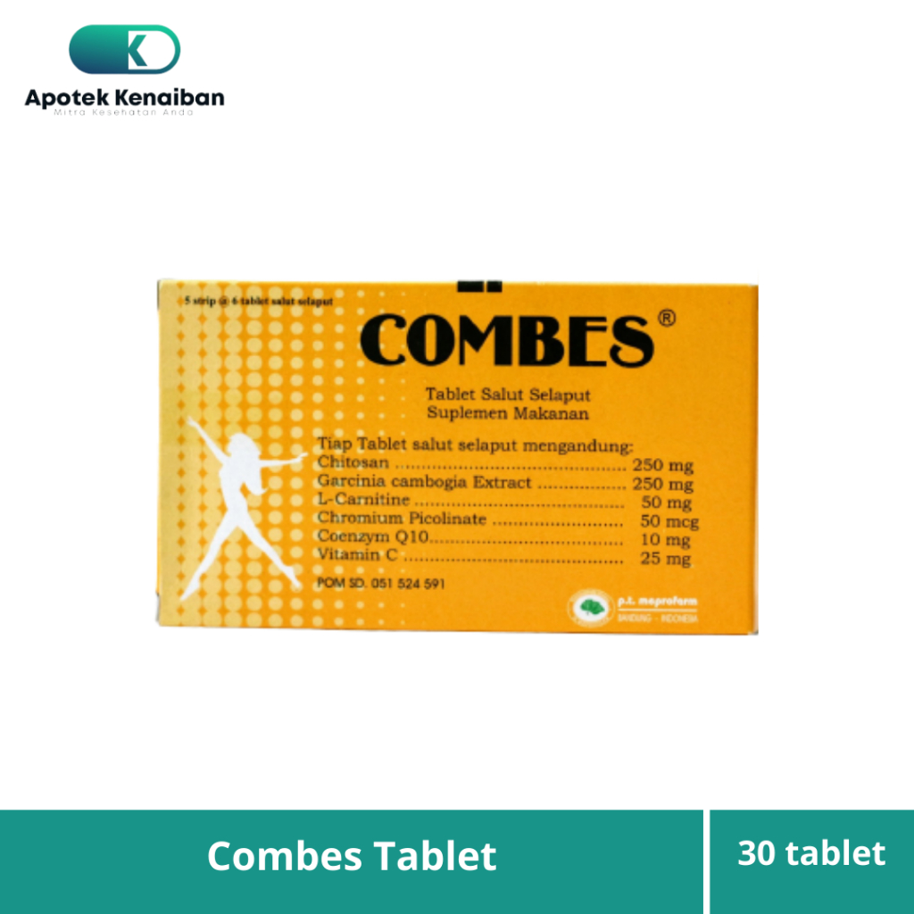 Jual COMBES TABLET BOX 30 TABLET / SUPLEMEN DIET | Shopee Indonesia