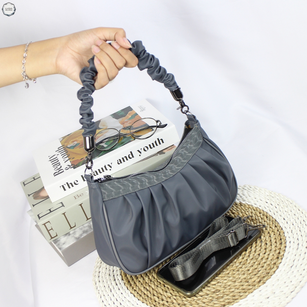 Jual LUNA AURA Tas Selempang Jinjing Rempel Medina IW 71 Tas Kerut ...