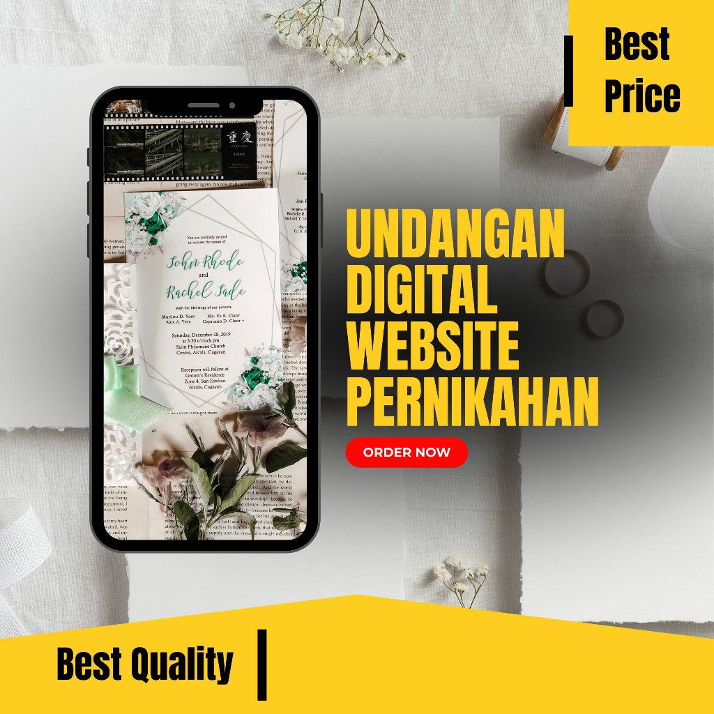 Jual Undangan Digital Website Pernikahan Design by Raja Digital ...