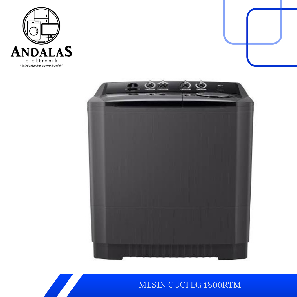 Jual Mesin cuci LG 2 tabung 18 kg P1800RTM P 1800 RTM 1800RTM P1800 ...