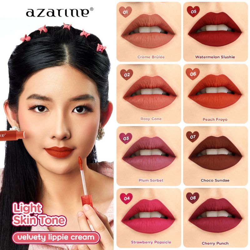 Jual (GOSEND/COD) AZARINE X RED VELVET - VELVETY LIPPIE CREAM ...