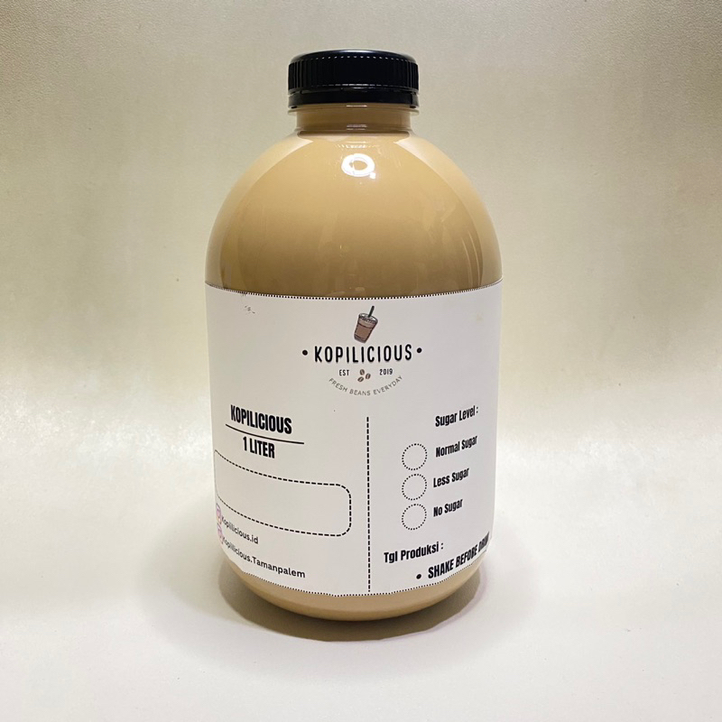 Jual Kopi Susu Aren 1 Liter | 1liter kopsu | Pengiriman INSTAN | Shopee ...