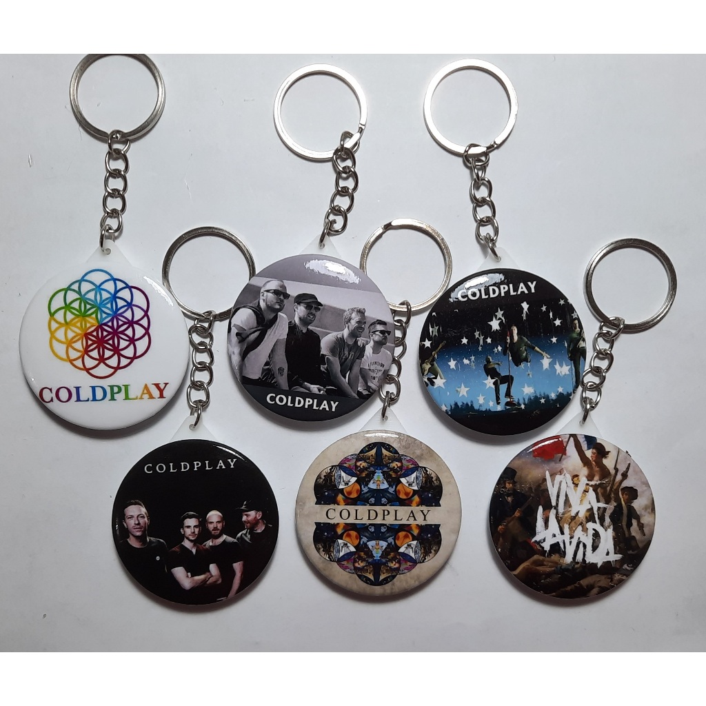 Jual souvenir Gantungan kunci Coldplay/Souvenir Coldplay/bisa custom ...