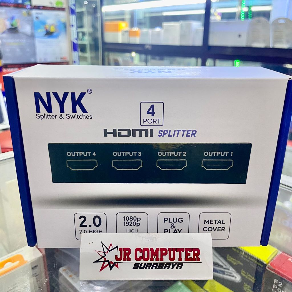 Jual Splitter Hdmi 4 Port Spliter 1input 4 Output Shopee Indonesia