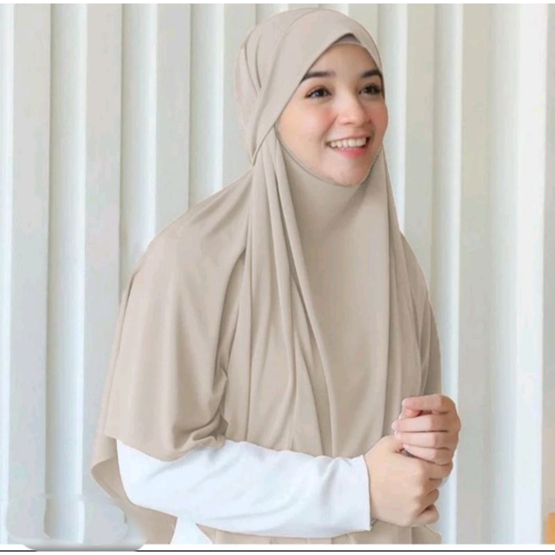 Jual JILBAB FRENCH CRINKLE SIZE L/HIJAB INSTAN CADAR TALI NIQAB SYAR'I ...