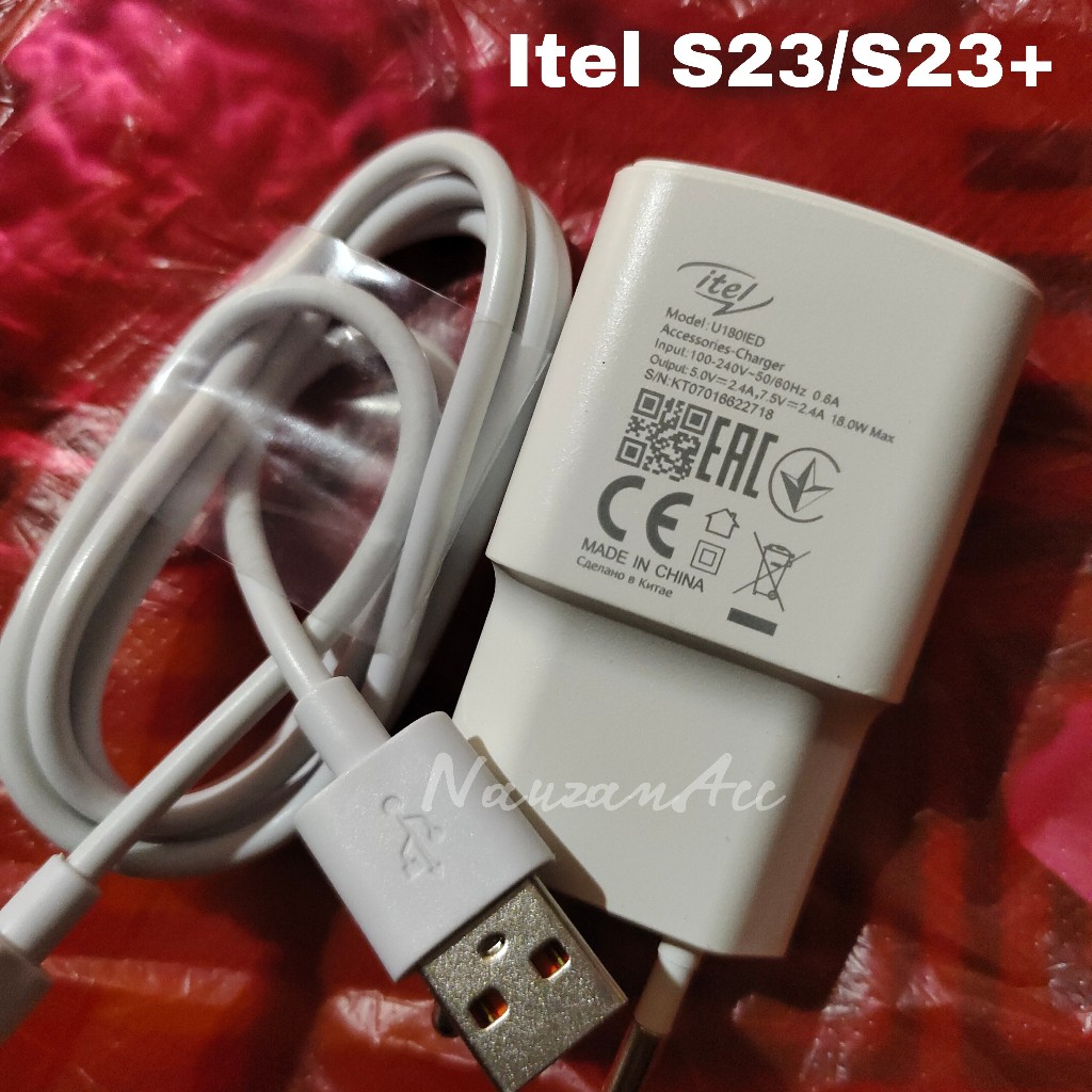 Jual Charger Itel S23 Plus / P55 Fastcharging 18Watt. Di jamin Original ...