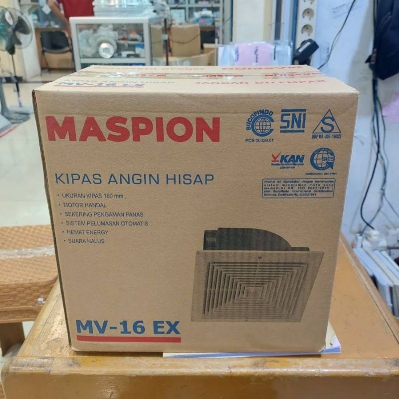 Jual Exhaust Fan Maspion MV-16EX / Blower Plafon/ Penghisap Udara/ Exhaust Fan Plafon | Shopee ...