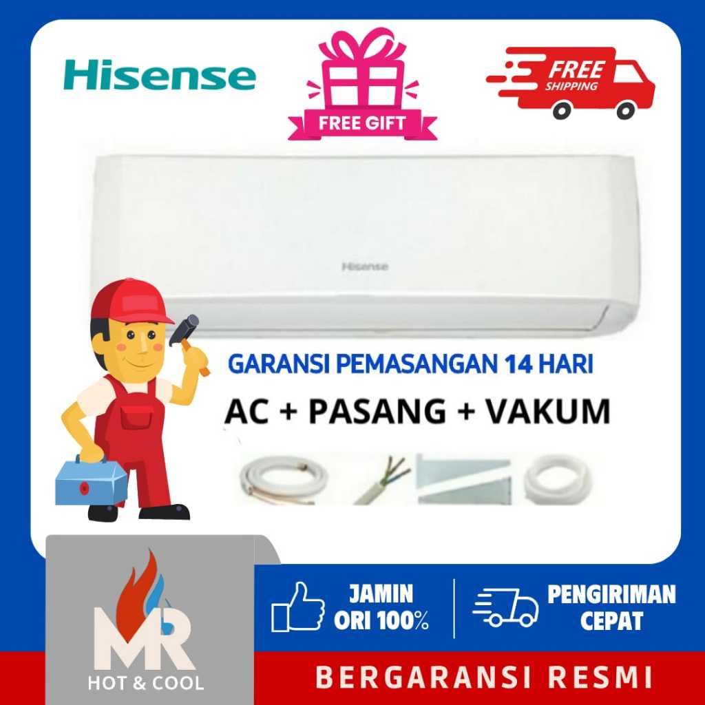 Jual HISENSE AC SPLIT 2PK 18CDG STANDARD 2 PK R32 AN18CDG | Shopee ...
