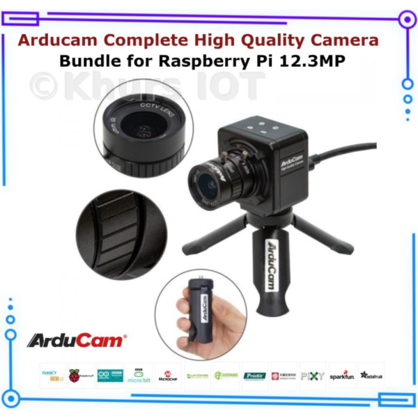 Jual Arducam Complete HQ Camera Bundle for Raspberry Pi 12.3MP IMX477 ...