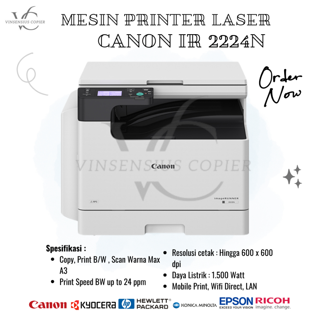 Jual MESIN PRINTER LASER PORTABLE CANON IR 2224/2224N | Shopee Indonesia
