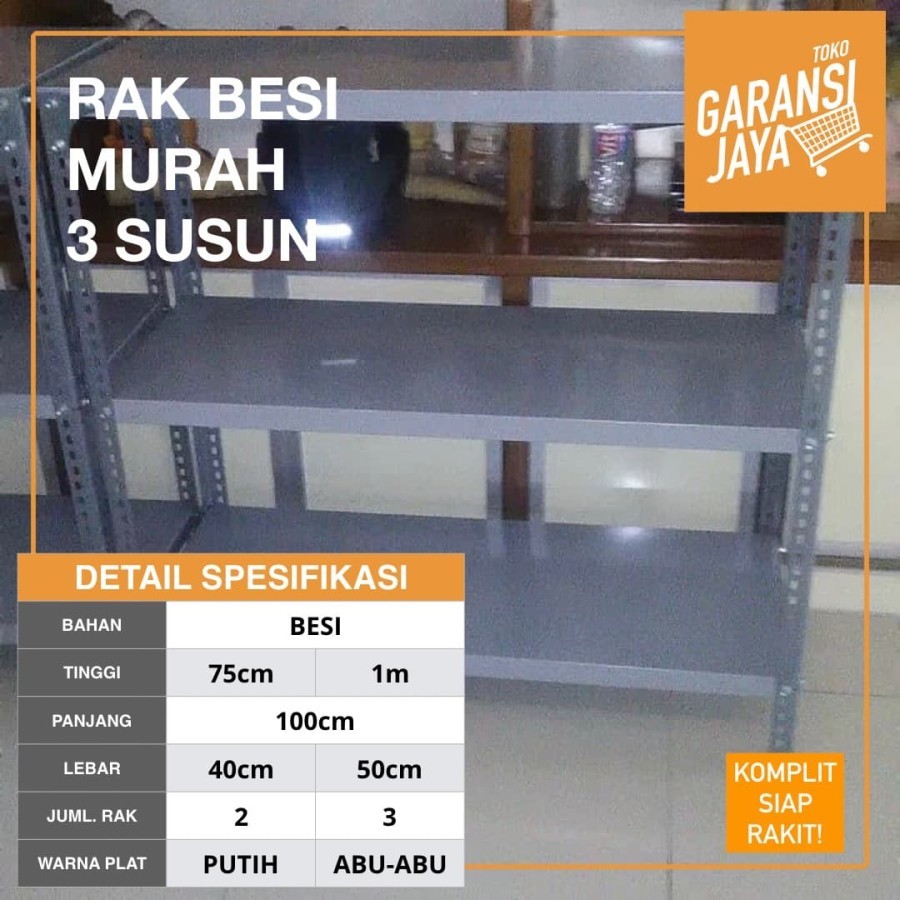 Jual Rak Besi Susun 3 (100x50x100) | Shopee Indonesia