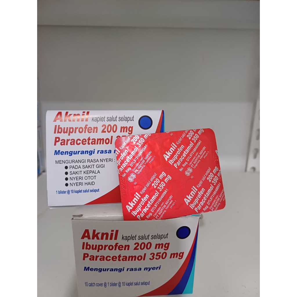 Jual Aknil kaplet salut selaput mengurangi rasa nyeri (200/350mg ...