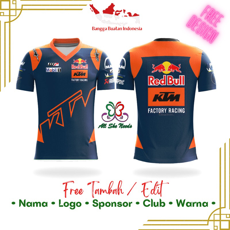 Jual Baju Kaos Jersey Custom Printing MotoGP Paddock Crew Pit Crew ...