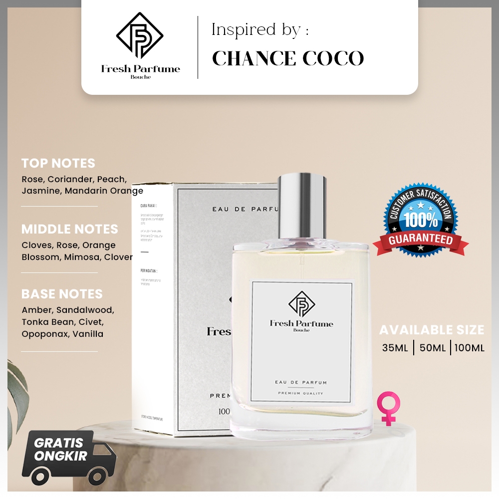 Jual FRESH PARFUME Chance Coco Premium EDP Parfum Wanita Cewe Refill ...