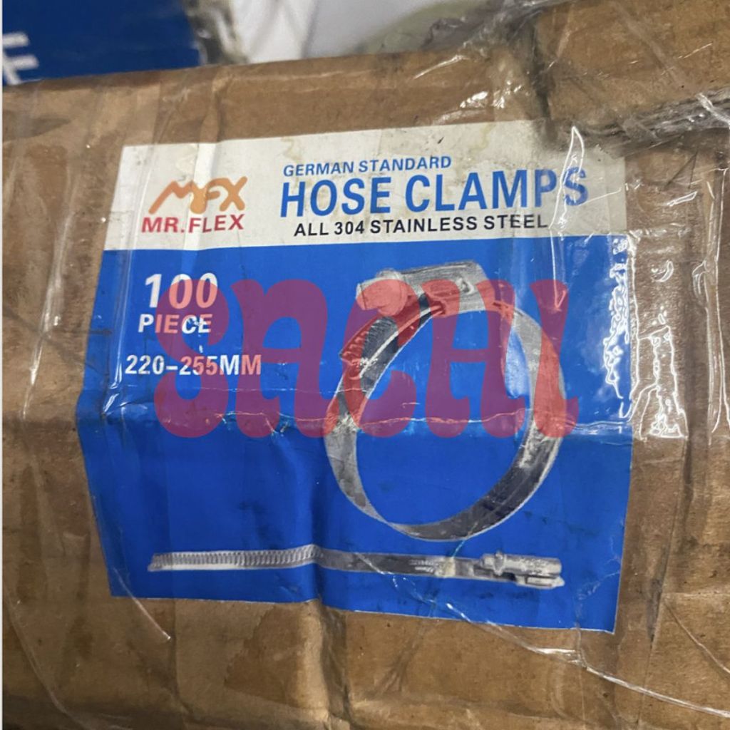 Jual (220-255mm) Mr Flex Stainless Steel 304 Hose Clamps 220-255mm ...