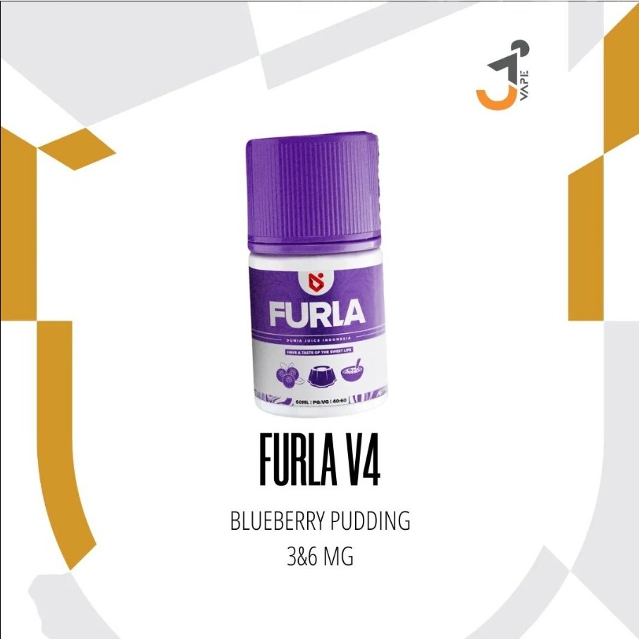 Jual FURLA V4 BLUEBERRY PUDDING FREEBASE 60ML BY DJI E-LIQUID | Shopee ...