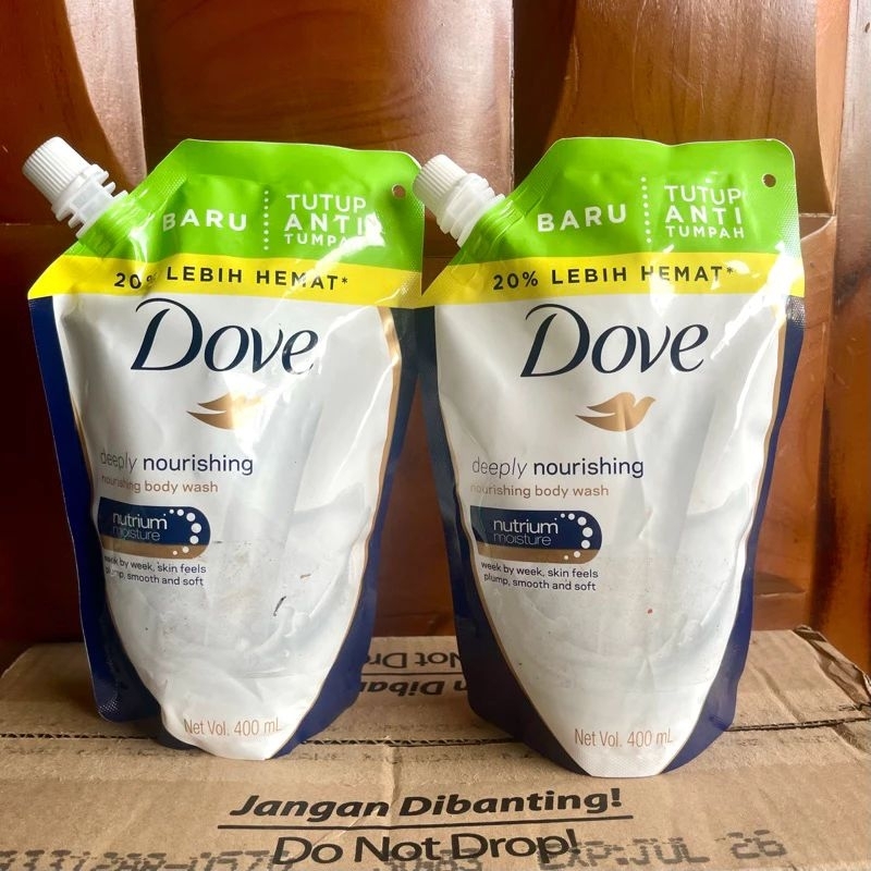 Jual DOVE DEEPLY NOURISHING BODY WASH 2X400ML (DAPAT 2 PCS) | Shopee ...