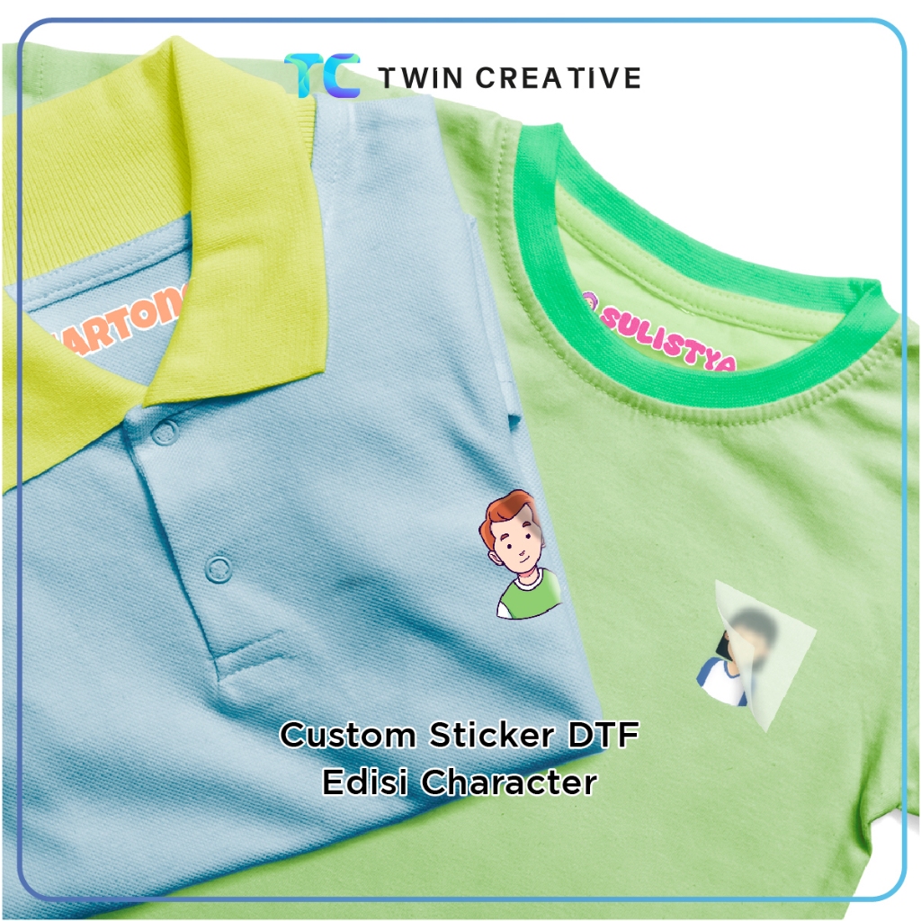 Jual Custom Sticker DTF Edisi Character People Sablon Setrika Siap ...