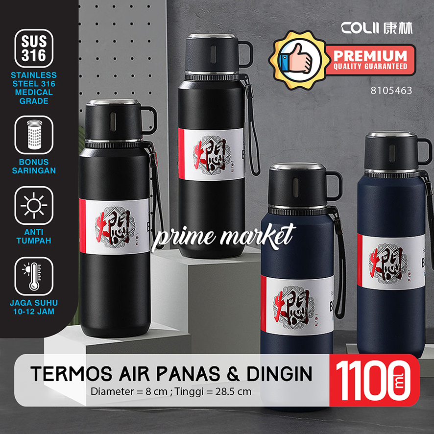 Jual Termos Air Panas 1 Liter Stainless Thermos Air Panas Tremos Air ...
