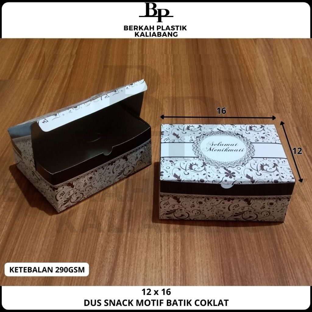 Jual (50pcs) Dus Snack GS 12x16 Motif Batik Coklat - Dus Kue Snack Tebal 290gsm | Shopee Indonesia