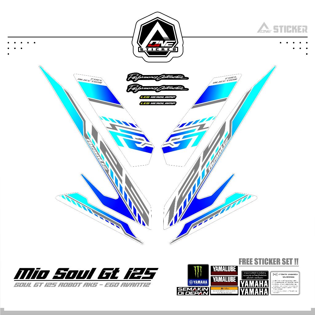 Jual STRIPING SOUL GT EDISI 2018 / 9 /EGO AVANTIZ / BLUECORE / ROBOT ...