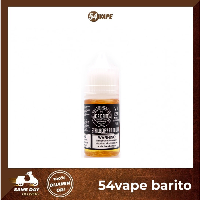Jual Cream VIII Salt Nic 30ml / 25mg Strawberry Poundcake | Shopee ...