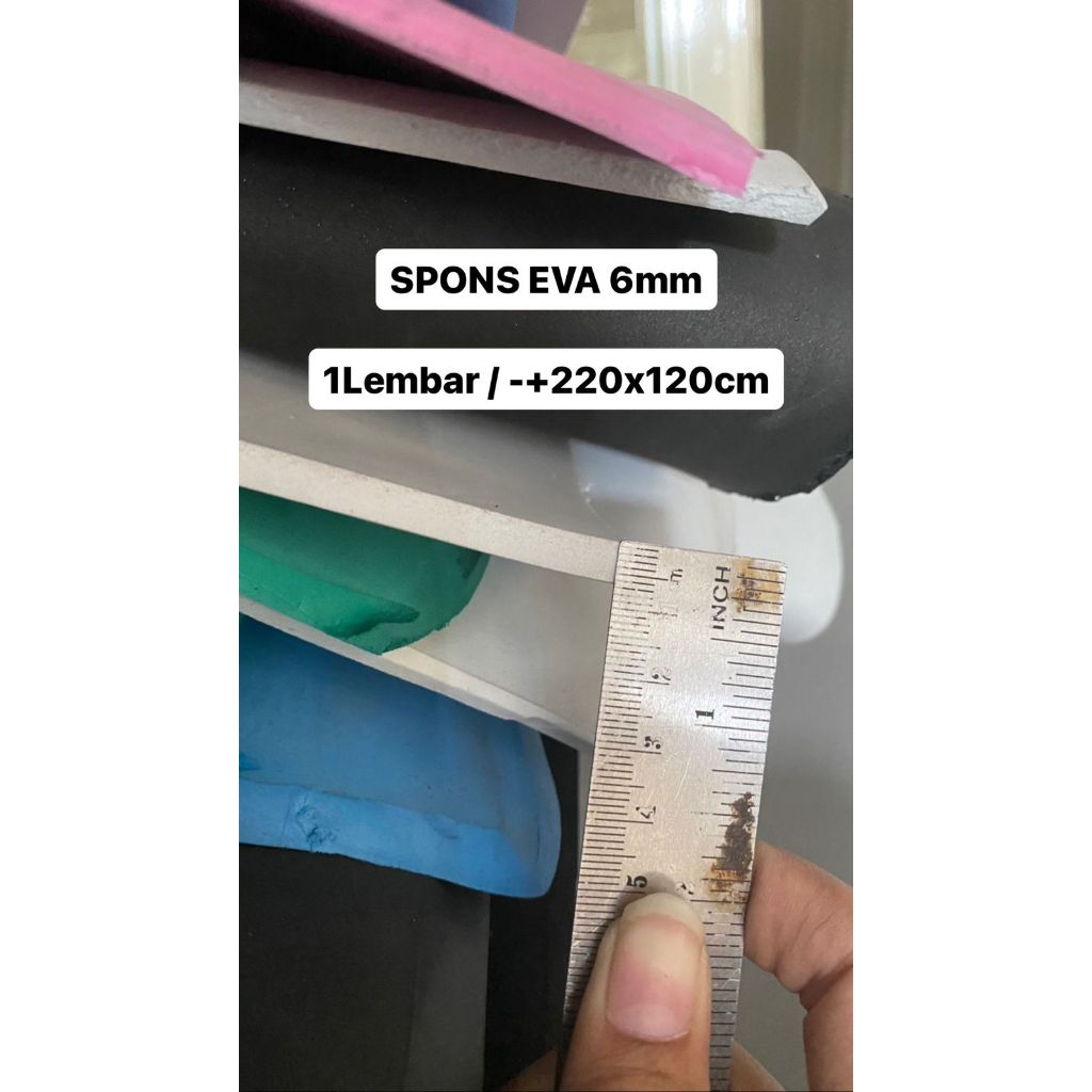 Jual spons eva EVA Foam / Spon Ati 6mm spons eva 6mm media kreasi ...