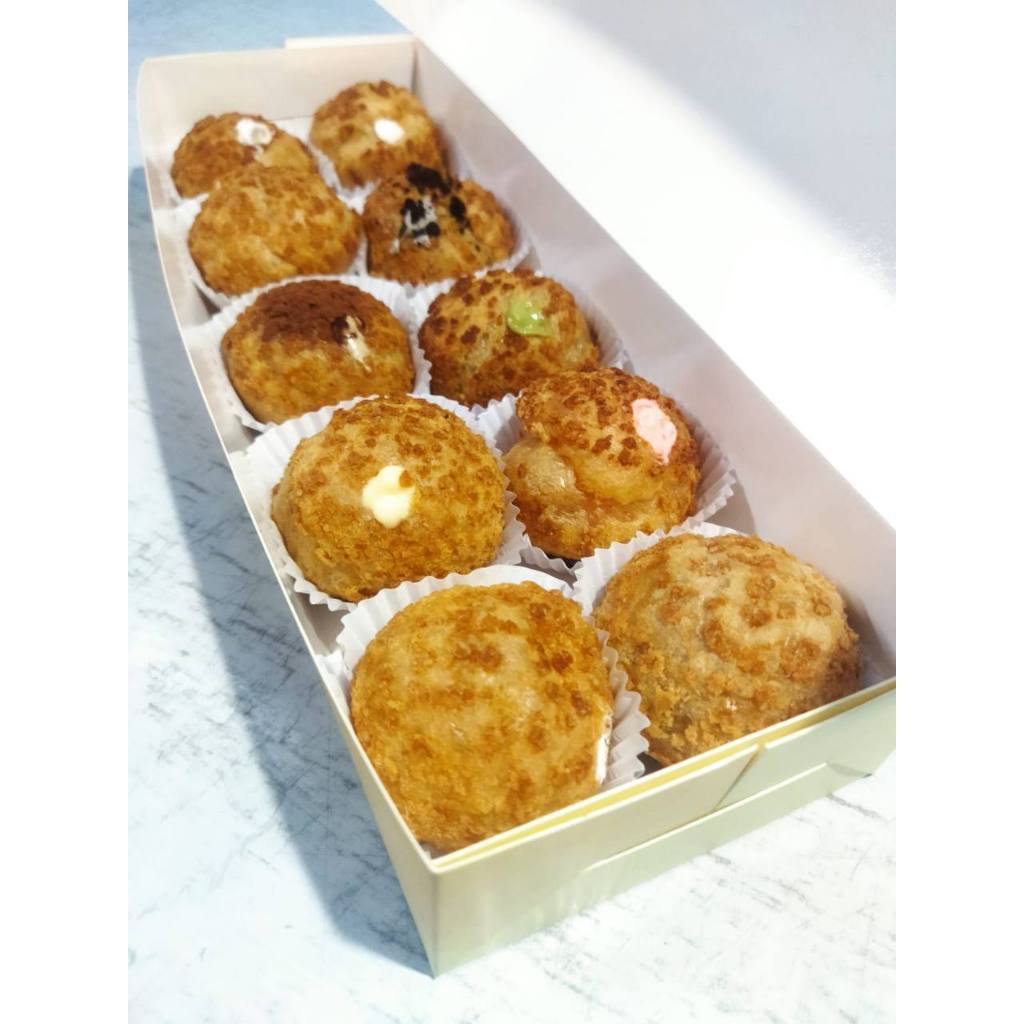 Jual Kue Choux Soes Deliz Sus Crunchy Creamy Coklat Vanilla Mini ...