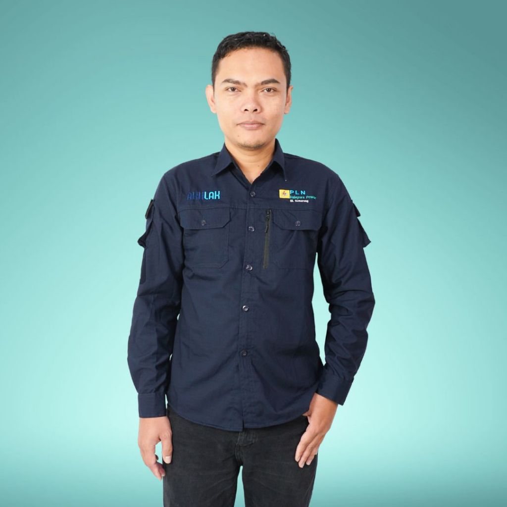 Jual kemeja BUMN PLN Seragam BUMN PLN Baju BUMN PLN Bahan RIPSTOP ...