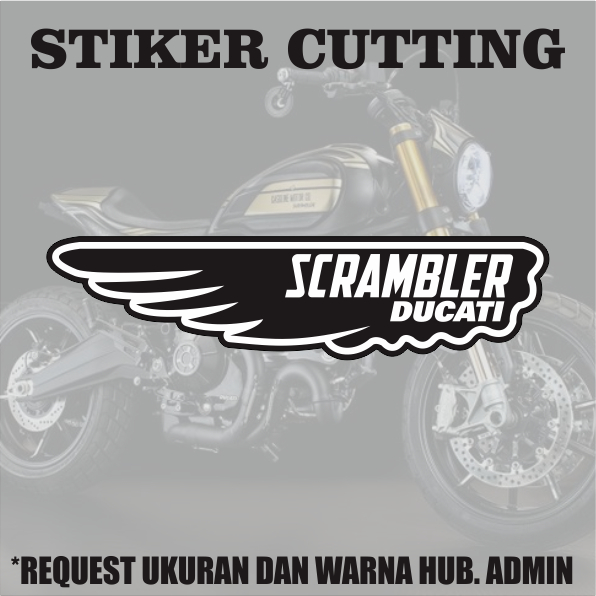 Jual Stiker Cutting Scrambler Ducati / Sticker Cutting | Shopee Indonesia