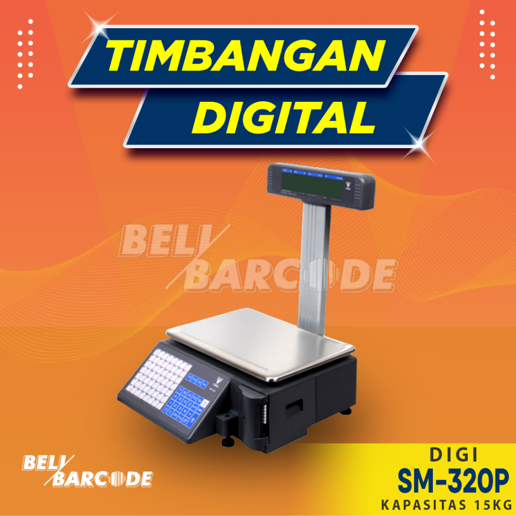 Jual TIMBANGAN DIGITAL DIGI SM 320P - DIGI SM 320 P HARGA+BARCODE | Shopee Indonesia