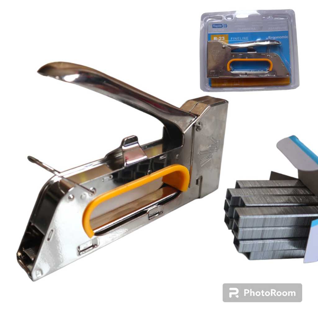 Jual Paket Rapide Staples Tembak Gun Tacker + Isi atau Refil 13/8 ...
