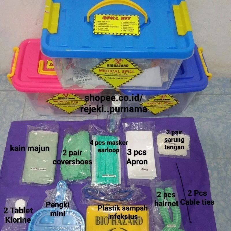 Jual Spill Kit Infeksius Response Kit / APD Rumah Sakit / Perkantoran ...