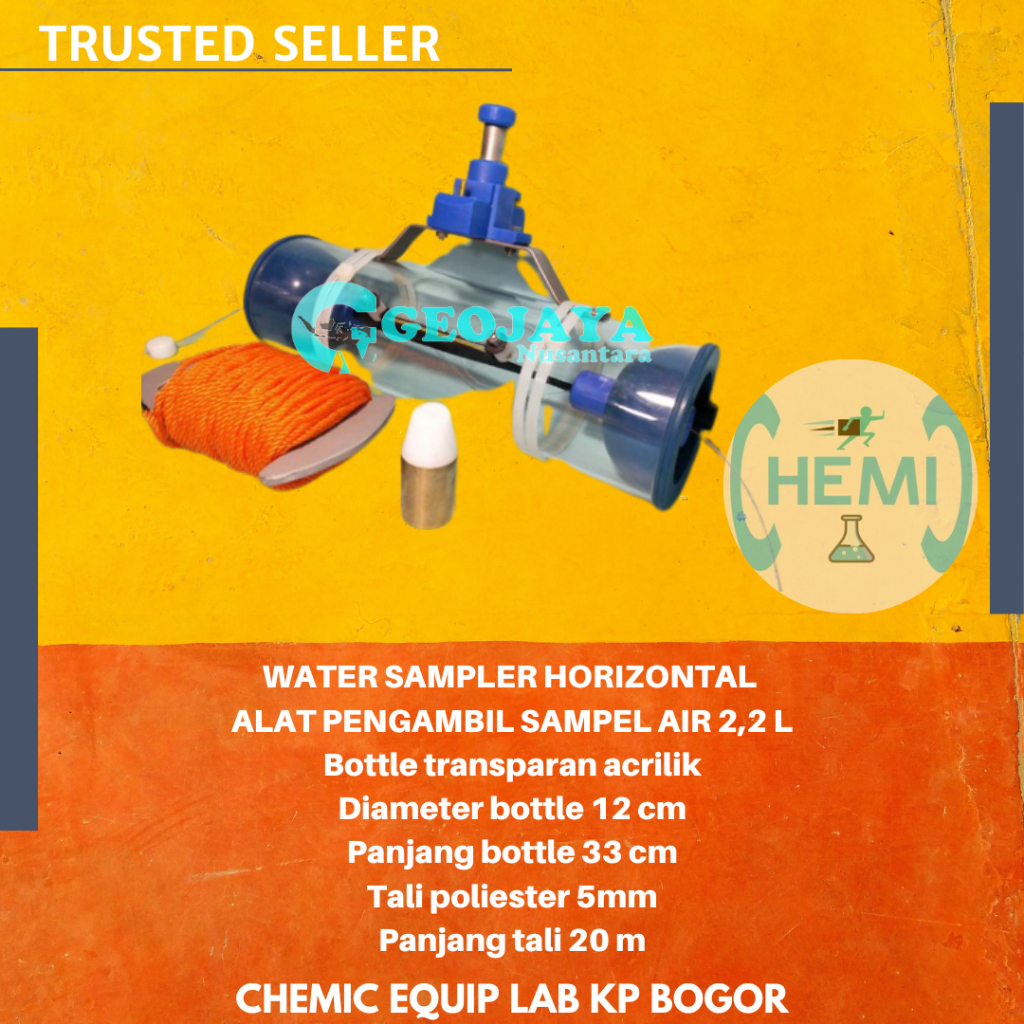 Jual WATER SAMPLER HORIZONTAL ALAT PENGAMBIL SAMPEL AIR 2,2 L | Shopee ...