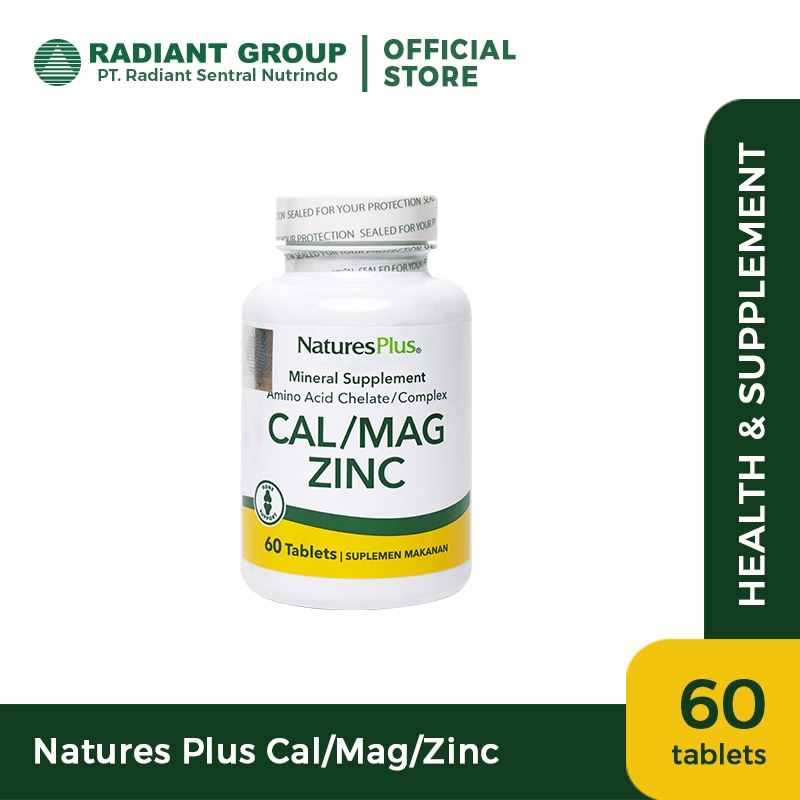 Jual Natures Plus Cal/Mag/Zinc - 60 Tablets | Shopee Indonesia