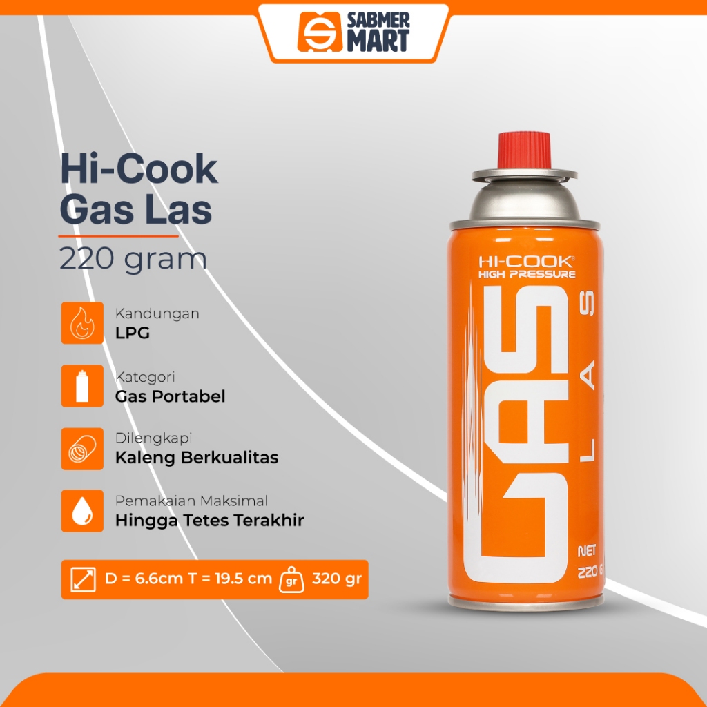 Jual Gas Las Hi Cook 220 gram | Shopee Indonesia