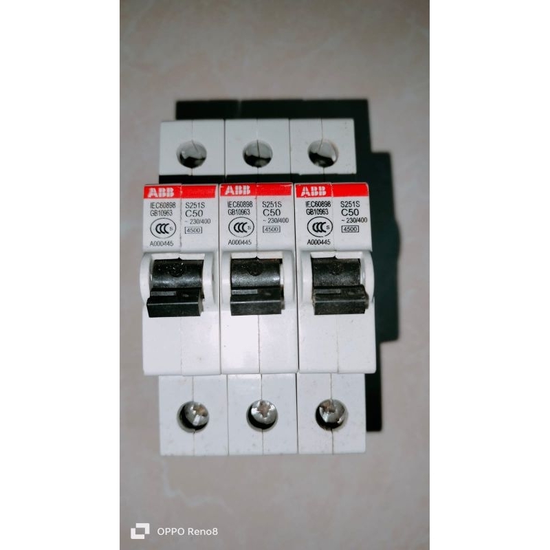 Jual mcb abb S251S 50A 1 phas gresss | Shopee Indonesia