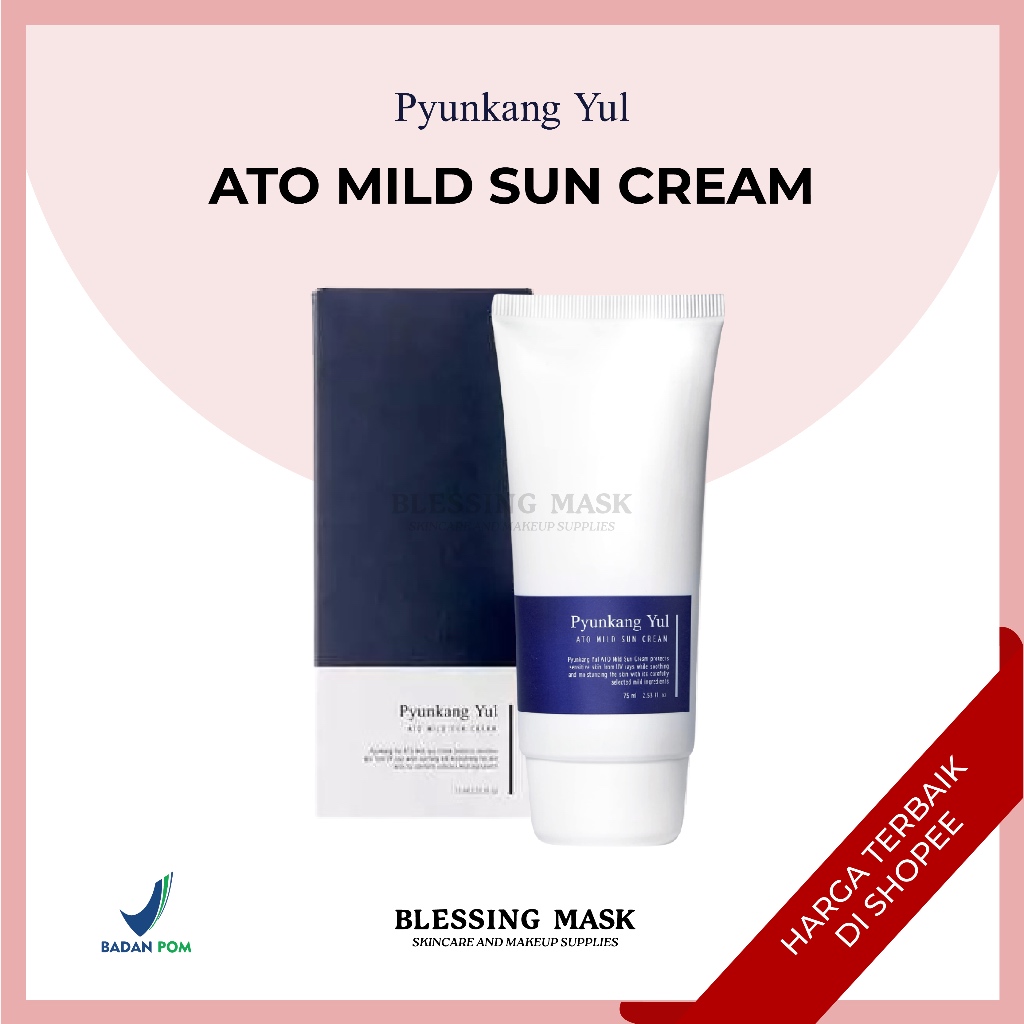 Jual PYUNKANG YUL ATO Mild Sun Cream 75mL | Sunscreen Wajah | Shopee ...