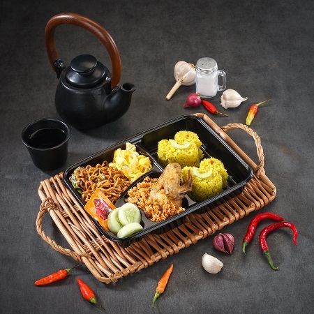 Jual Nasi Box Nasi Bento Nasi kuning karakter Bebek untuk Ulang Tahun ...