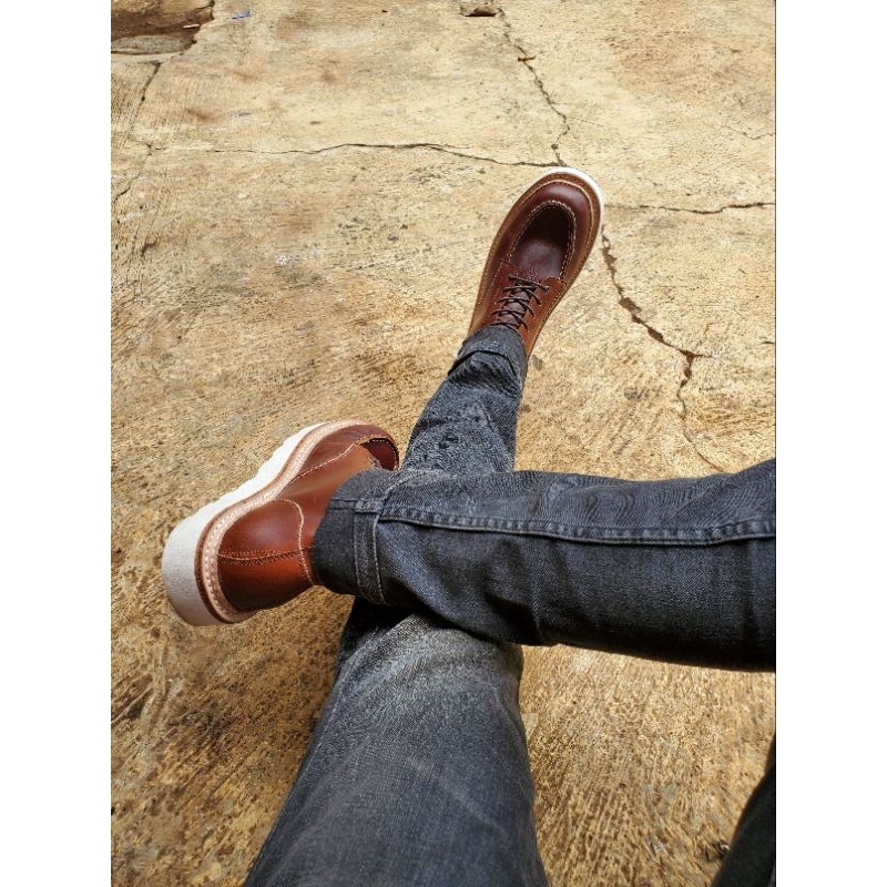Jual Map Inc Moc Toe Custom Norwegian - Sepatu Boots Moctoe Kulit Sapi ...