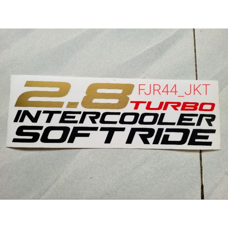Jual sticker stiker isuzu elf / stiker 2.8 turbo intercooler soft ride ...