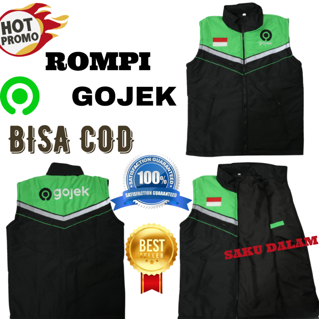 Jual Rompi gojek / rompi gojek terbaru / rompi driver gojek / rompi ...